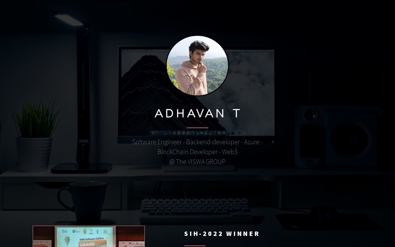 Adhavan Portfolio